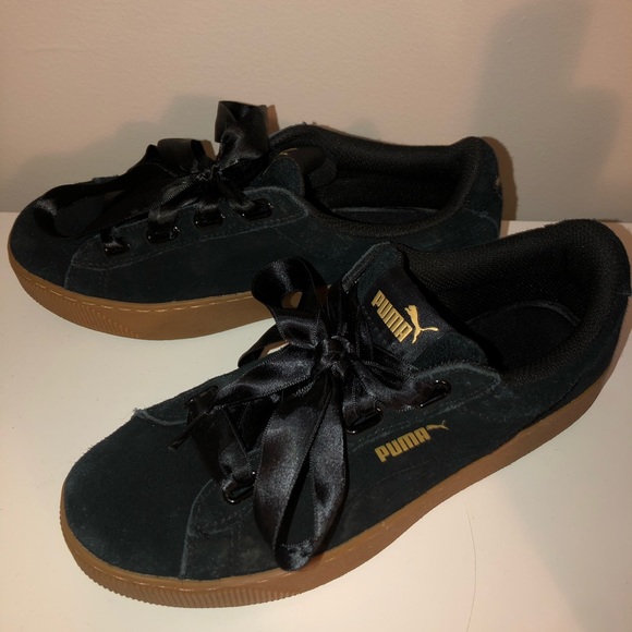 Puma | Shoes | Puma Vikky Platform Ribbon Sneakers | Poshmark